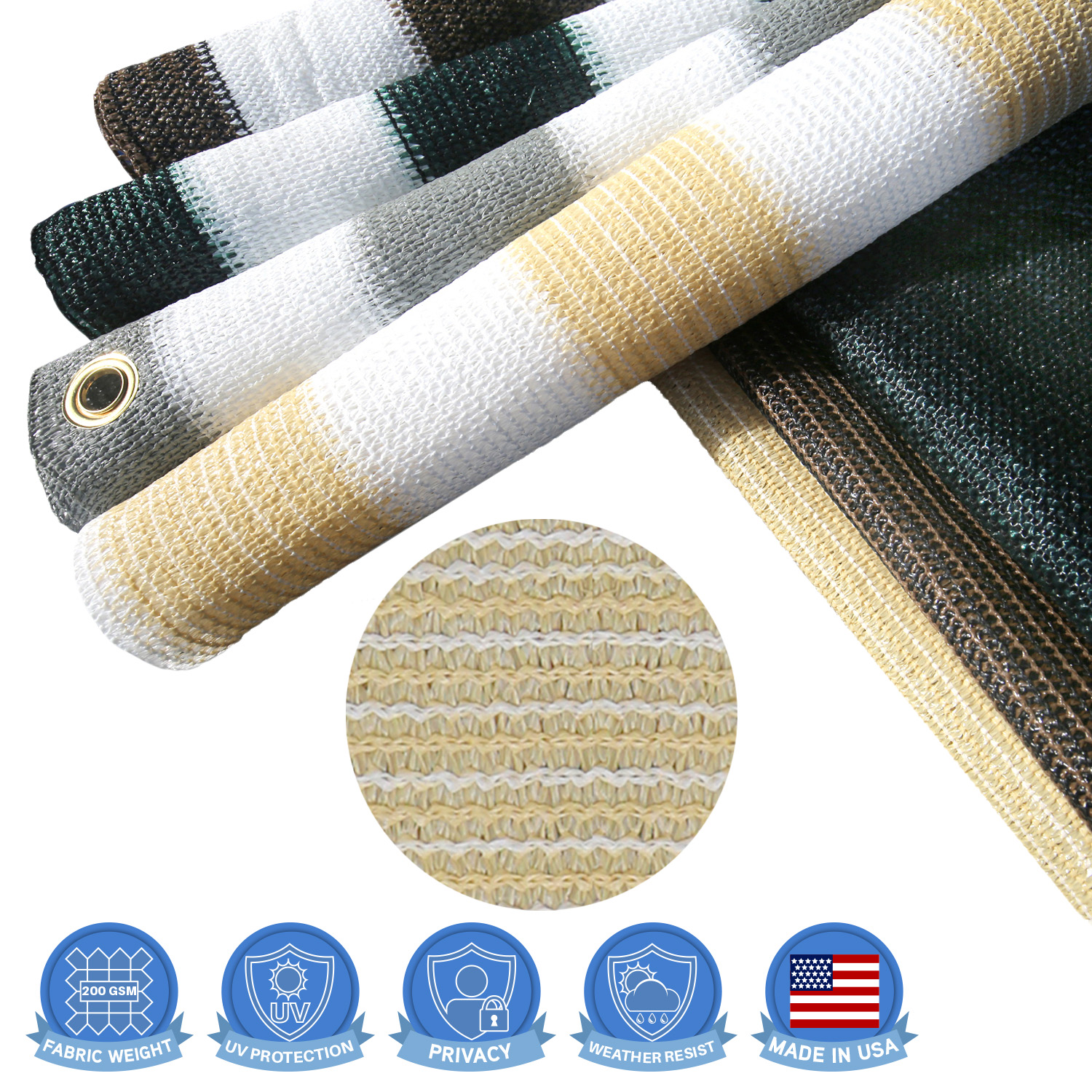 30in Balcony Privacy Fence Screen Deck Windscreen Mesh Shade Cover ...